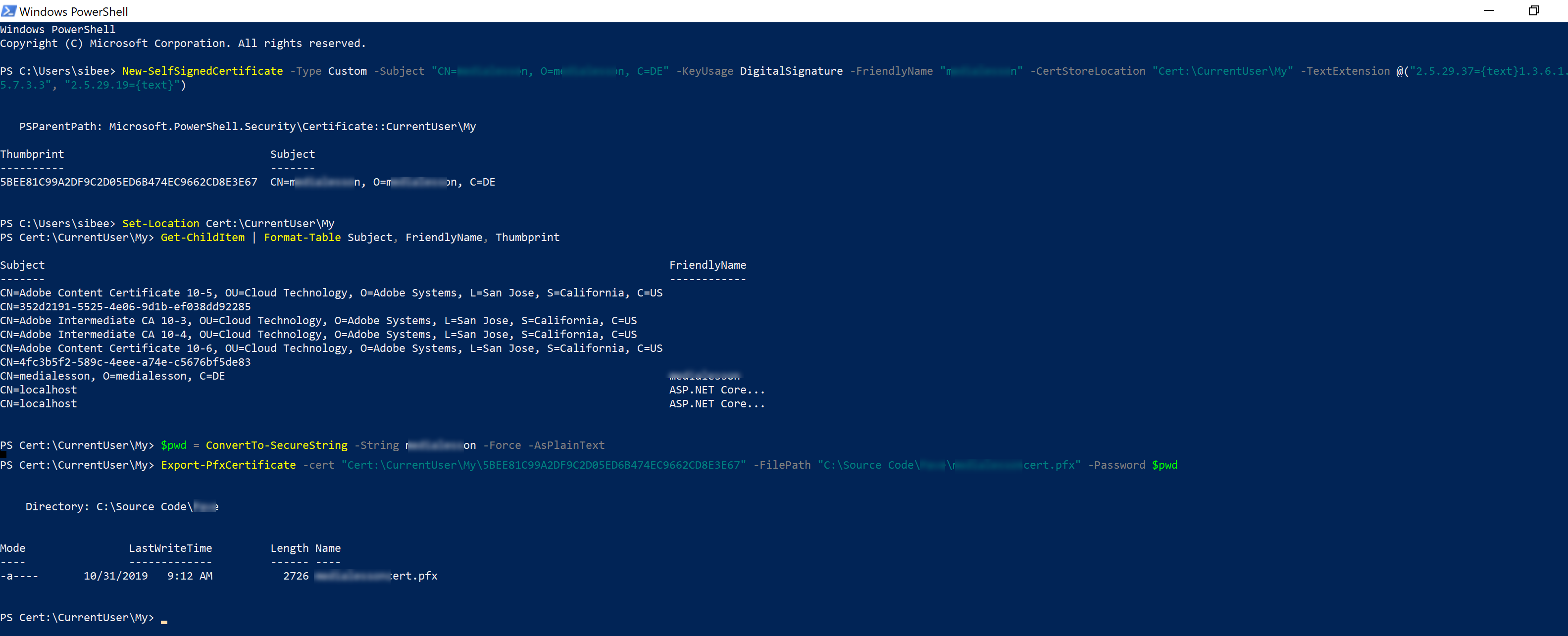 Create-Certificate-PFX-File – Sibeesh Passion